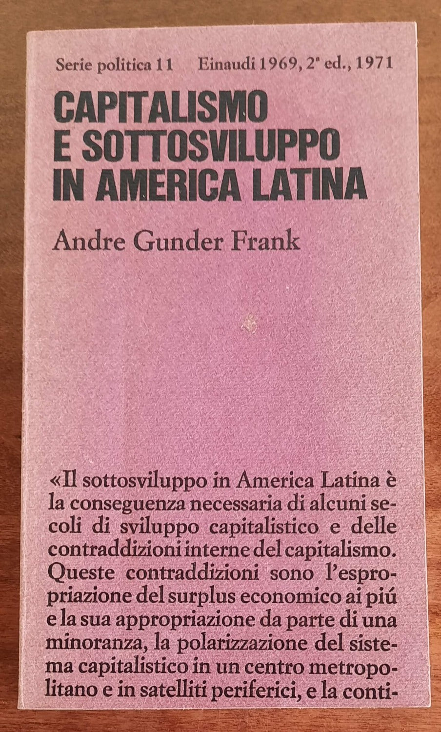 Capitalismo e sottosviluppo in America Latina - Einaudi – Libreria Biellese